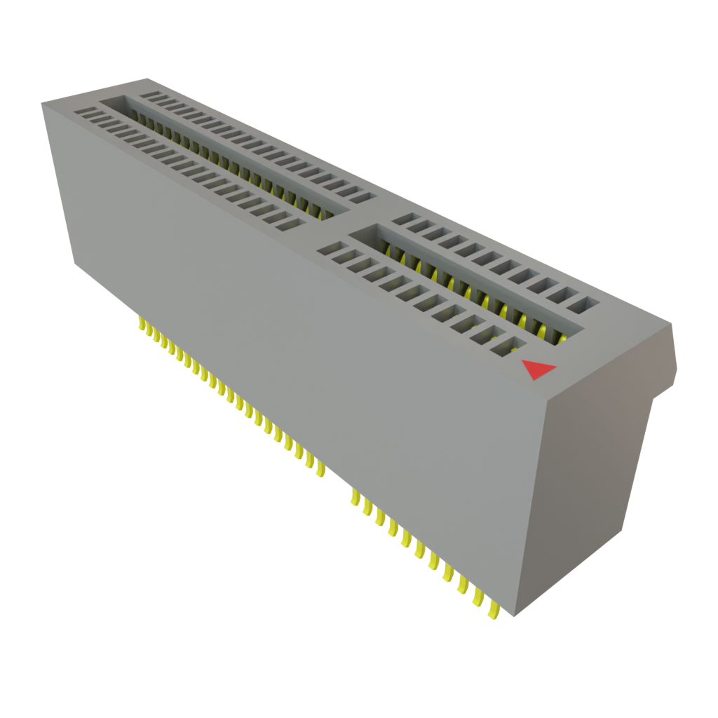PCIE-064-02-F-D-EMS2 Symbol, Footprint & 3D Model by Samtec Inc ...