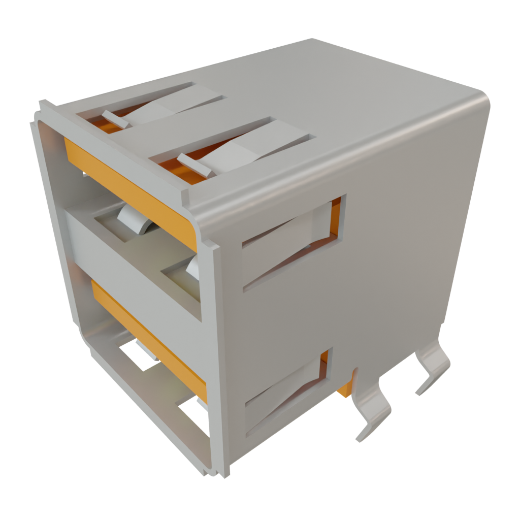 USBR-A-D-F-O-TH Symbol, Footprint & 3D Model by Samtec Inc. | SnapMagic ...